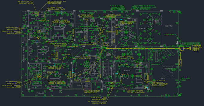 Do electrical design and drawing, power system analysis, etap, light ...