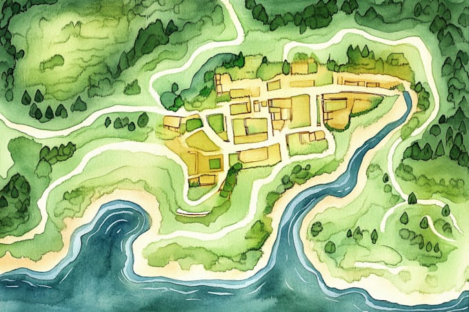 Create vector map illustration hand drawn by Wiloouwer | Fiverr