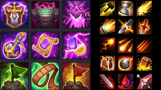 Create nice 2d game assets, icons, props, object 2d game weapons game ui rpg by Dezzhay01 | Fiverr