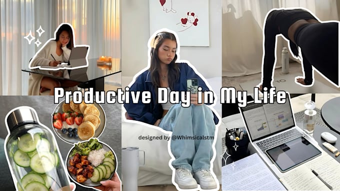 Design clean aesthetic thumbnails for daily vlog and routine videos by ...