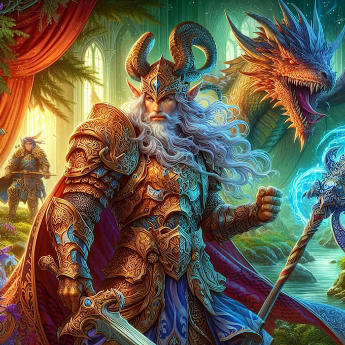 Draw dnd character art by Svenoren | Fiverr