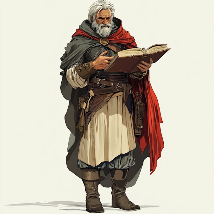 Draw a dnd character art and dnd character illustration by Bregaruno ...