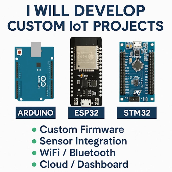Do arduino coding microcontroller program esp32 stm32 pcb design iot ...