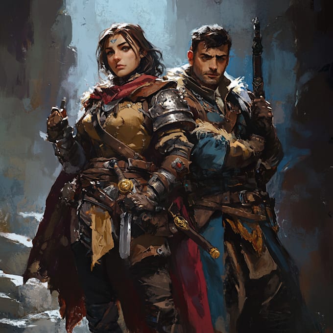 Draw your dnd character illustration by Lisavere | Fiverr