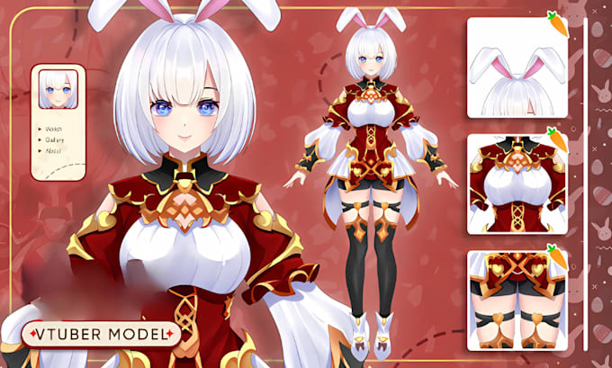 Rig your vtuber model in live2d with expressions by Russ_vtuber | Fiverr