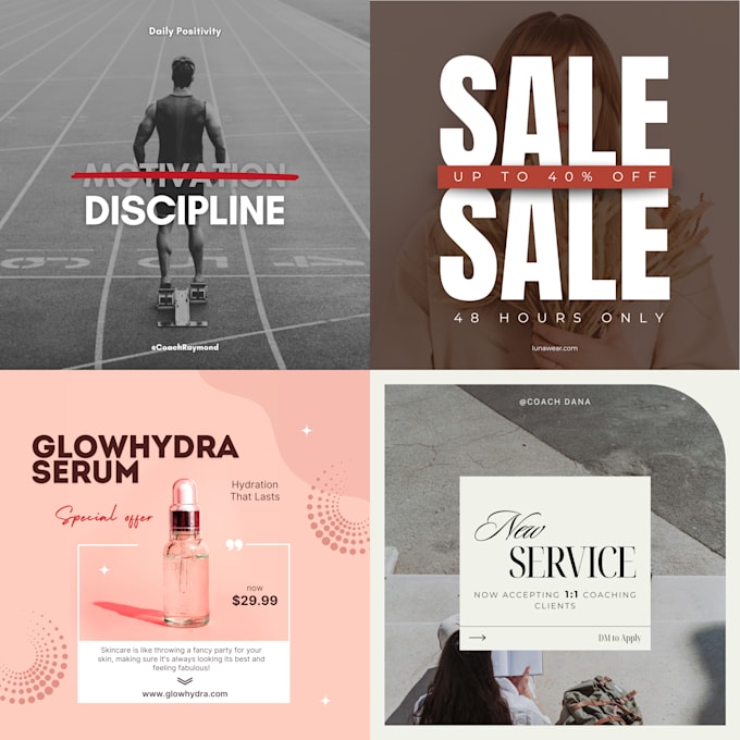 Design professional instagram posts using canva by Medicreator | Fiverr
