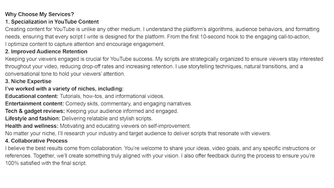 Write captivating script for your videos by Zahidrajpoot | Fiverr