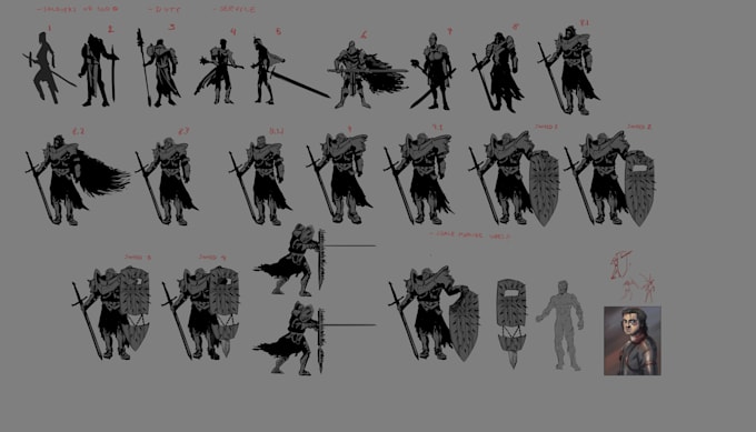 Create a full character design sheet by Federicoart | Fiverr