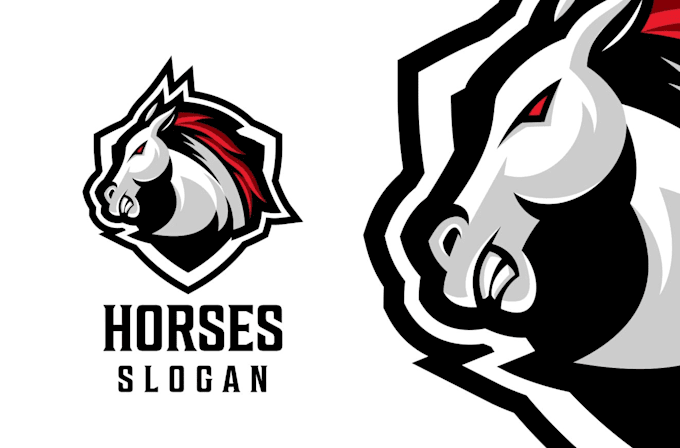 Create sport mustang lady with horse beauty logo by Astriders | Fiverr