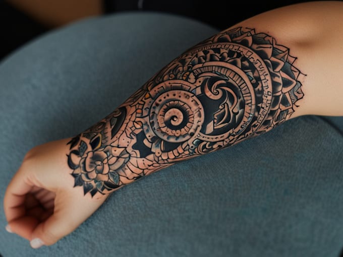 Create custom realistic tattoo design, tattoo sleeve by Stiaawart | Fiverr