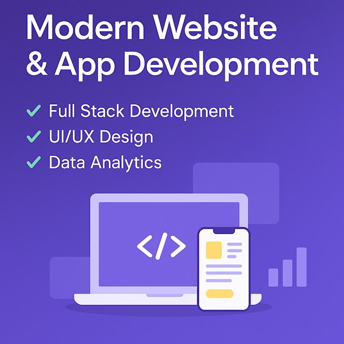 Design and develop full stack web app with modern ui ux and data analytics by Ibrartalabkhan ...