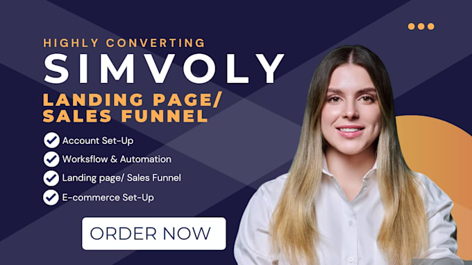 Simvoly sales funnel website and gohighlevel automation ghl worksflow ...