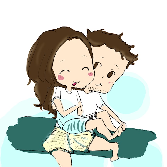 Draw you and your partner by Shugorin | Fiverr