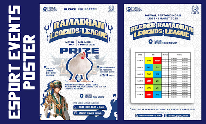 Design a professional esports team roster or banner by Streetwear_dsgn ...