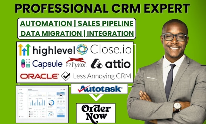 Integrate ghl oracle less annoying crm close io attio ezlynx capsule autotask by Bobbycrmguru ...