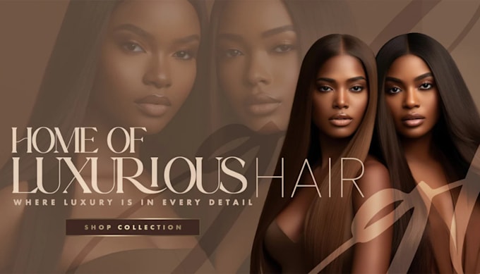 Design hair extension shopify store hair extension store hair website ...