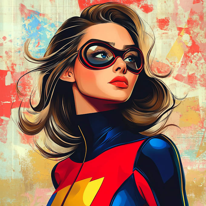 Draw you as an amazing superhero by Elayahing | Fiverr
