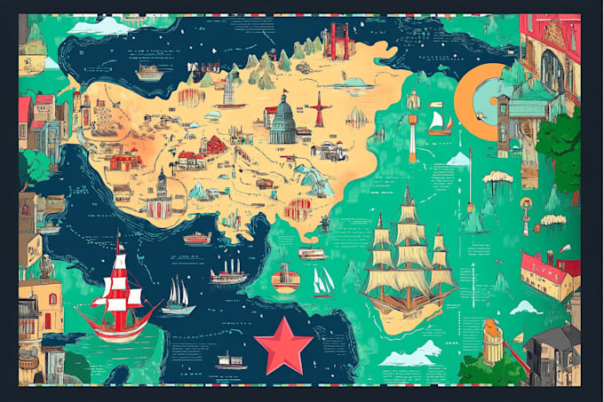 Create vector map, city map, site map, event map in illustrator by ...