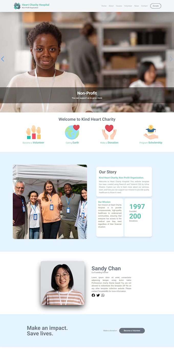 Create a modern reactjs website with tailwind by Azhar_sheeno | Fiverr