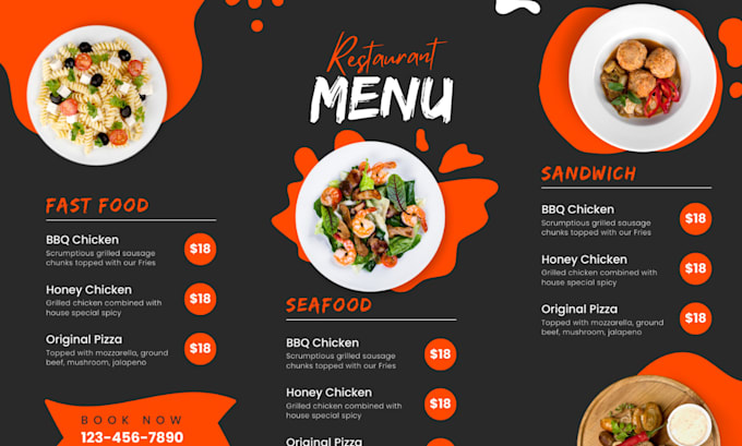 Design cocktail recipe cards, drink bar restaurant events menus ...