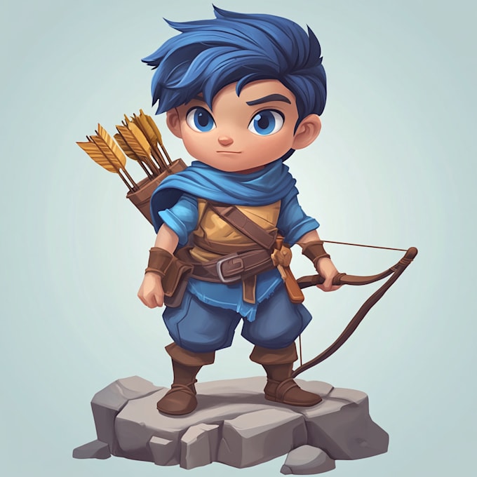 Do 2d character design, 2d game character, concept by Remilowe32 | Fiverr