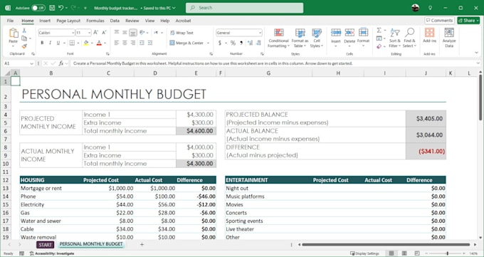 Create a custom excel spreadsheet, tracker, or dashboard by Nicolascamb | Fiverr