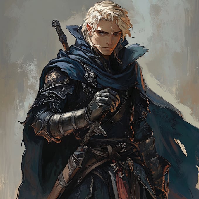 Do paint your dark fantasy dnd character illustration by Kishanaeid765 ...