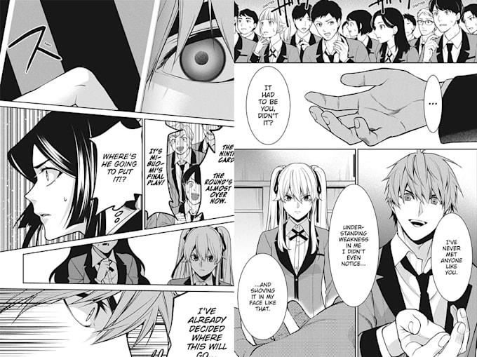 Draw script to manga page comic book anime manga panel art ink color ...