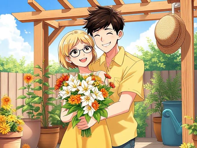 Draw fanart ,oc ,couple in anime style for you by Sabiatrong | Fiverr