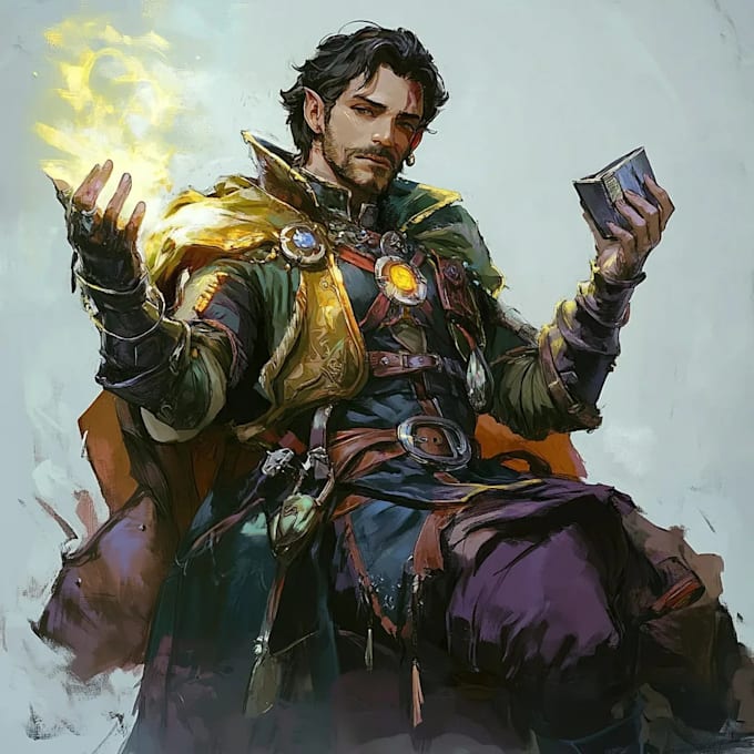 Draw a dnd character art and dnd character art by Wilsonchard | Fiverr