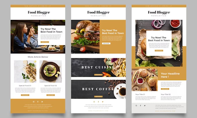 Design mailerlite newsletter html email template design brevo ...