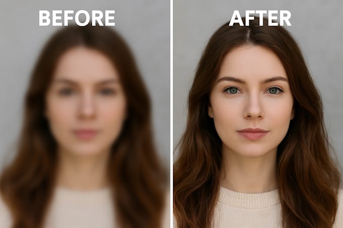 Fix blurry photos, upscale, enhance image quality by Rakuphoto | Fiverr