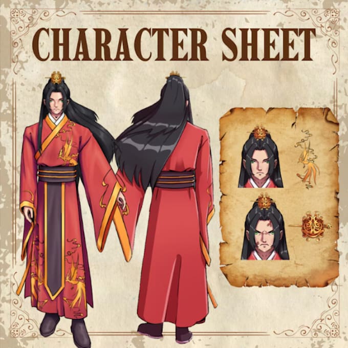 Anime reference sheet vtuber ref sheet character referencee sheet by ...