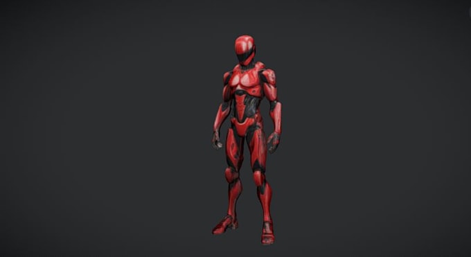 Detailed 3d cyborg model, robot, human cyberpunk, 4k texture, ue5 rig ...