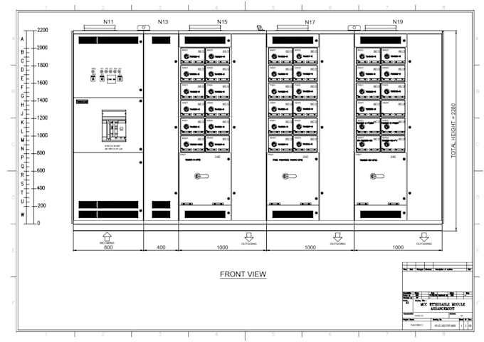Design and draw electrical schematic, panel layout, wiring by autocad,eplan by Alfiand | Fiverr