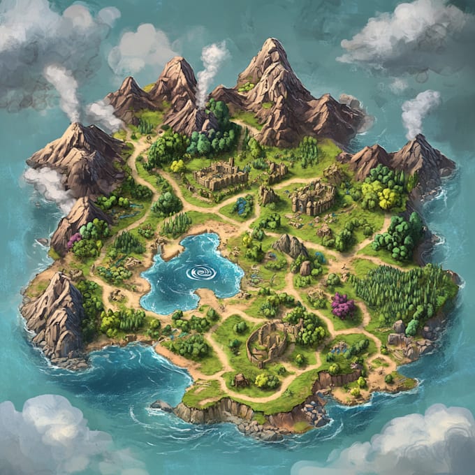 Design vector maps, event maps, fantasy festival maps by Gneboppock ...