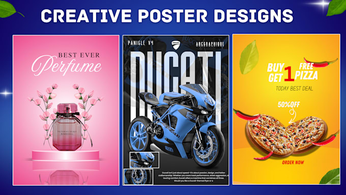 Design, recreate professional catchy creative social media ads, posters ...