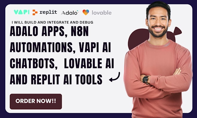 Build adalo app, n8n agent ai, lovable ai, replit debugging vapi ai integration by Luciuschris31 ...