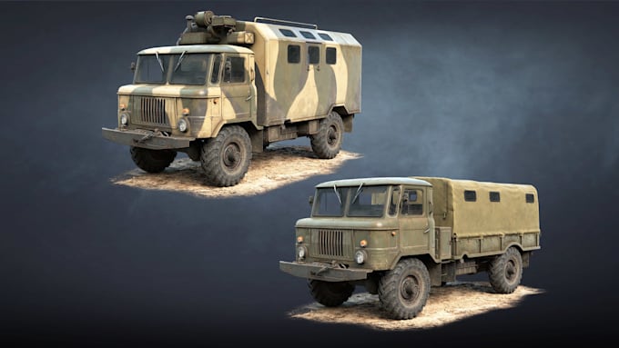 Modello 3d di veicolo militare, carro armato blindato, mod per auto ...