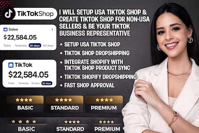 Set up usa tiktok shop dropshipping tik tok shop tiktok integration product ads by Molly_lolas ...