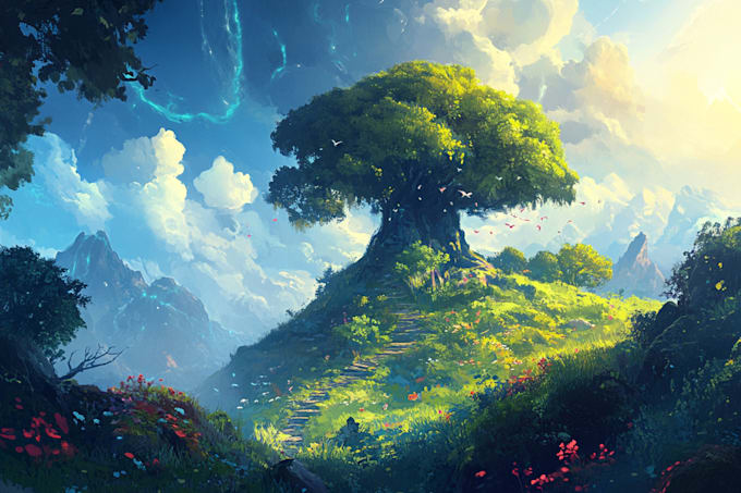 Draw 2d game art map, environment, tile set, and background design by ...