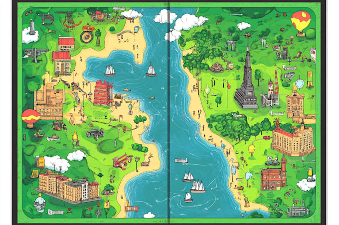 Create vector map, city map, site map, event map in illustrator by ...