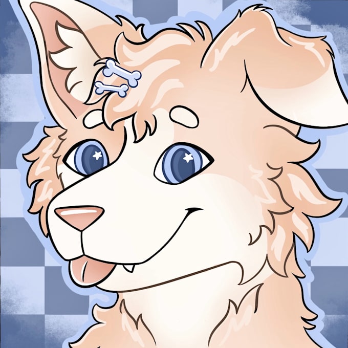 Draw cheap digital furry icons, headshots, profile pictures by ...