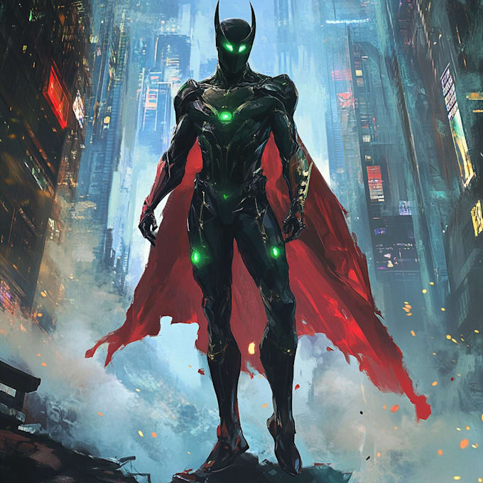 Create concept art superhero character design by Haemirbanise | Fiverr