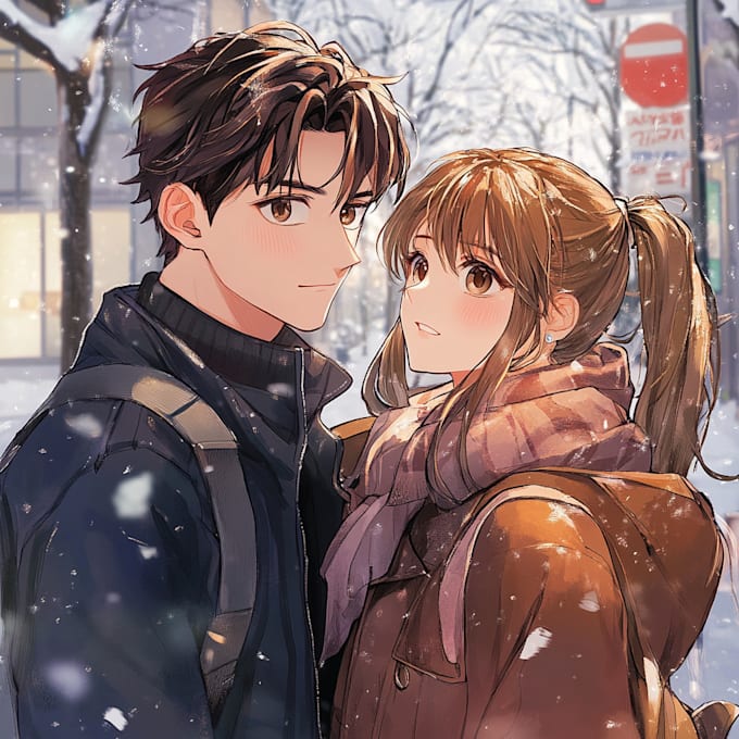 Draw fanart ,oc ,couple in anime style for you by Luratartun | Fiverr