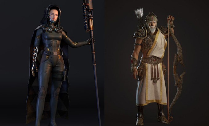 3d realistic character 3d game character, character modeling zbrush, ue5 unity by Neohwilliam ...