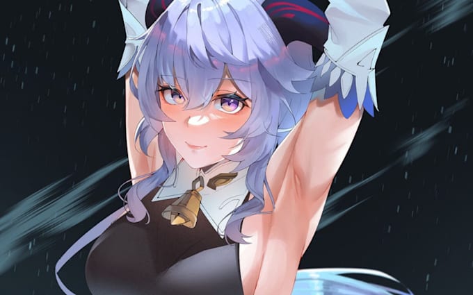 Design vtuber model rigging vtuber character live2d in anime style ...