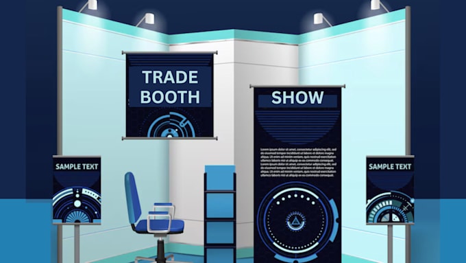 Design custom 3d trade show booth, exhibit booth and event display by ...