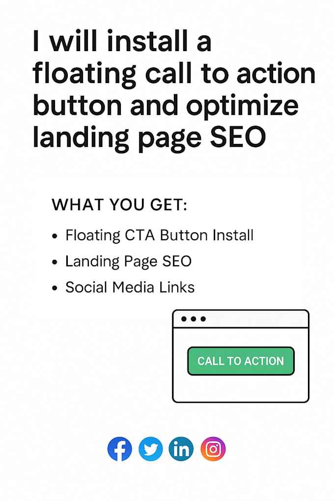 Install a floating call to action button and optimize your landing page seo by Limitless360pro ...