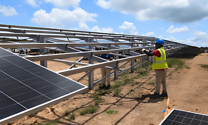 Design utility scale solar pv system and 3d structural models by ...